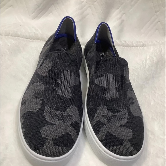 Rothy's | Shoes | Rothys The Slip On Grey Camo Knit Fabric Camouflage ...